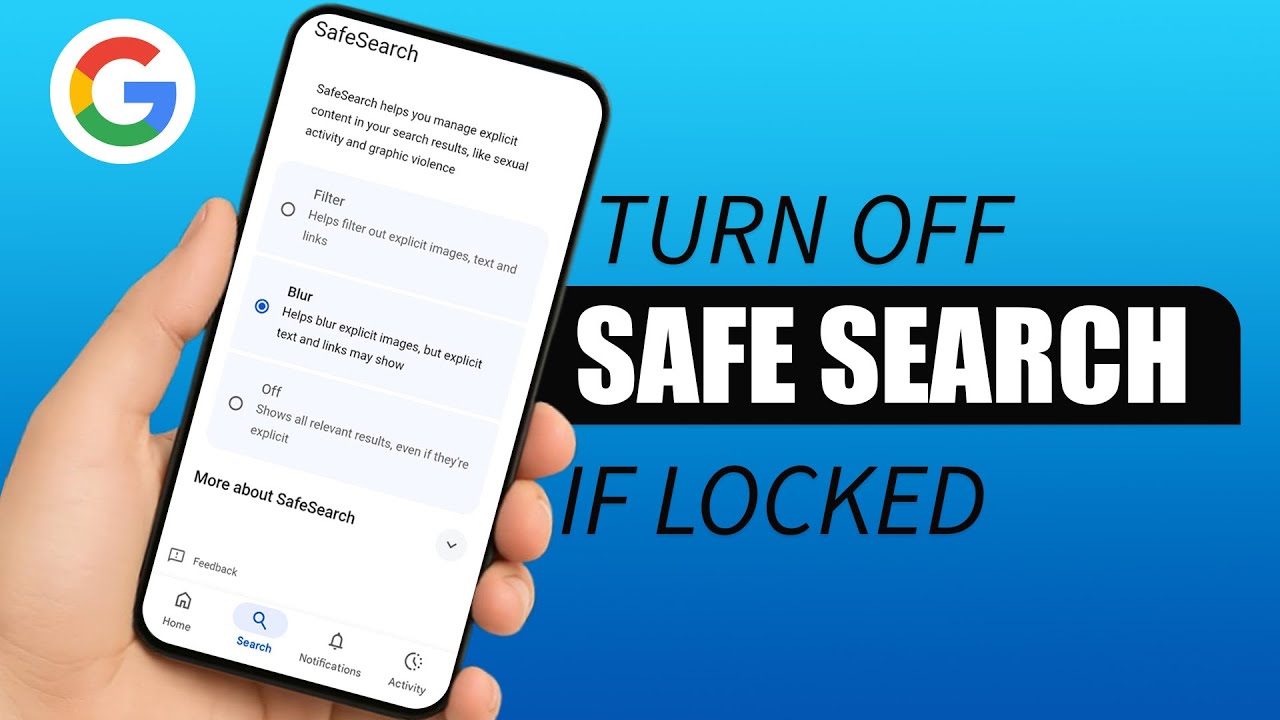 How To Turn Off Google SafeSearch If Locked | Quick & Easy Method - YouTube