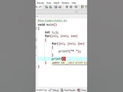 Printing-Generating Star Pattern in C Programming Language | Learners ...