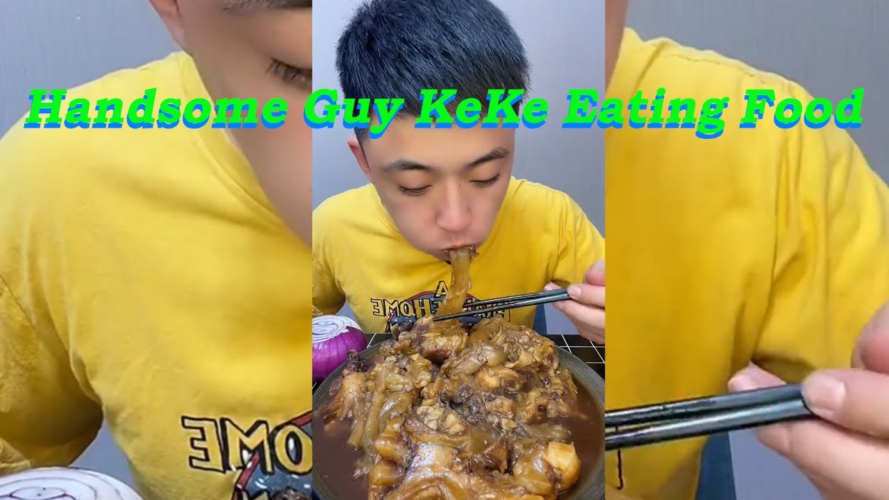 Handsome Guy KeKe Eating Food 74 - YouTube