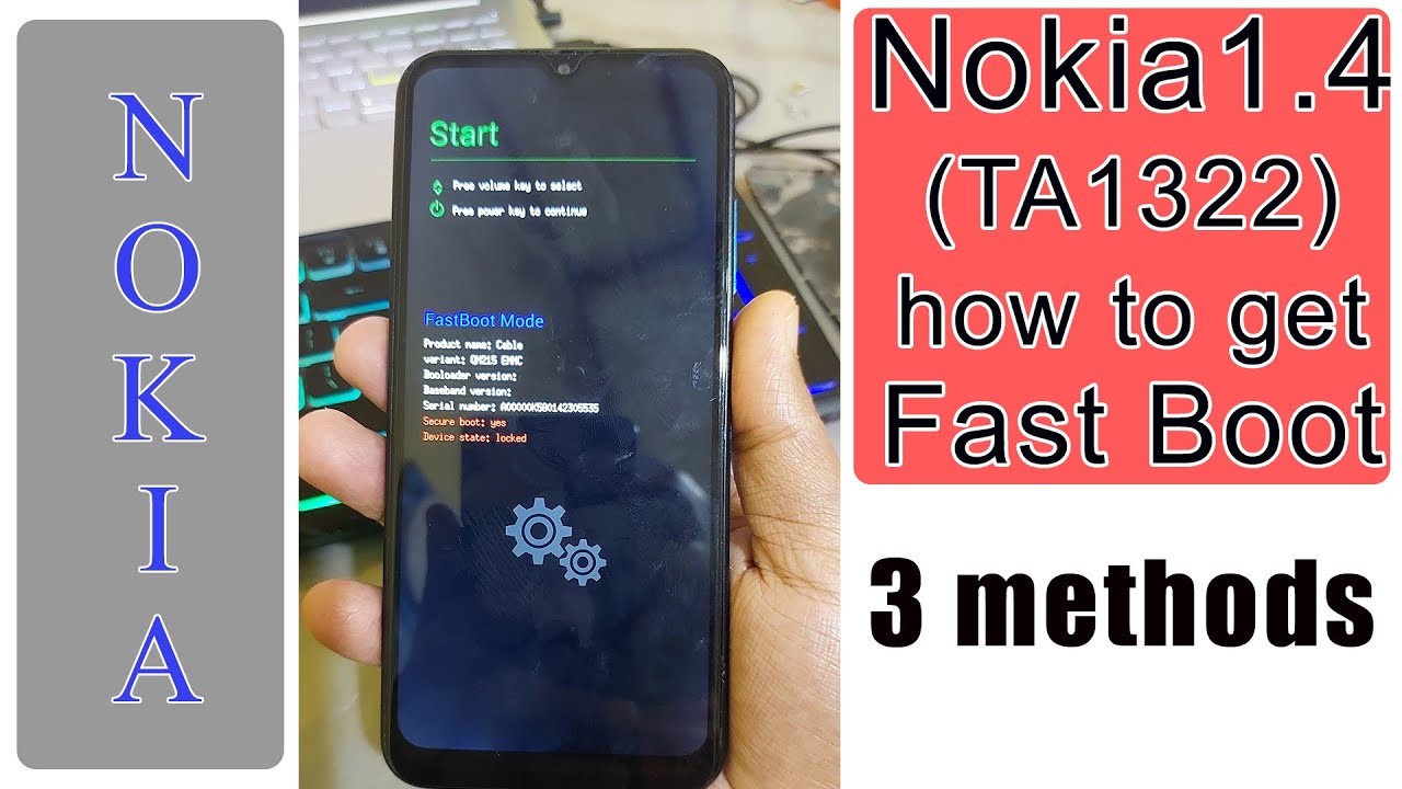 Nokia 1.4 (TA 1322) get FastBoot - 3 methods. - YouTube