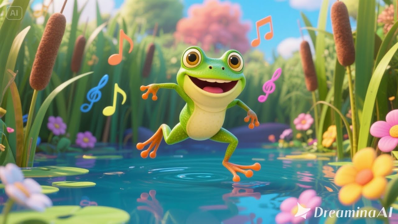 Hop Hop Like a Frog | Fun Kids Song | Silly Nursery Rhyme Adventure ...