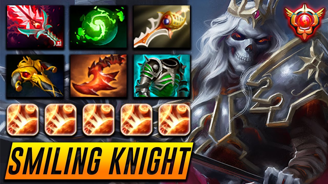 Smiling Knight Wraith King Skeleton Overlord - Dota 2 Pro Gameplay ...