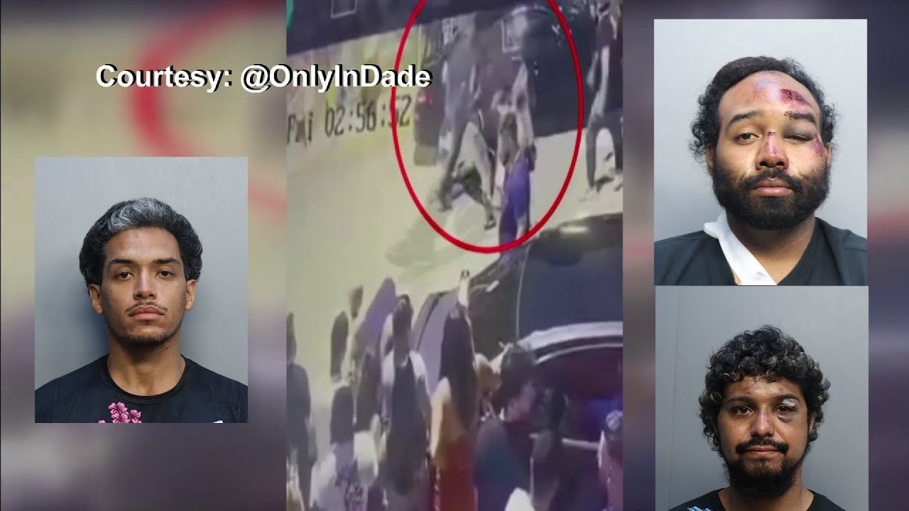 Video shows 4 people fighting with law enforcement and police fighting ...