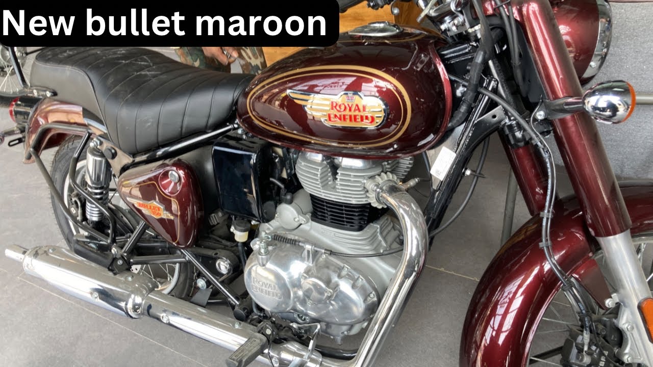 New standard maroon walk-around 🔥🔥#bullet #royalenfield #maroon - YouTube