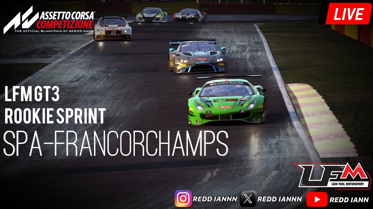 LFM GT3 ROOKIE SPRINT SERIES #3 | Spa-Francorchamps - YouTube