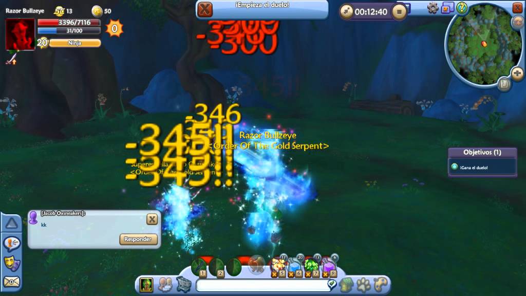 free realms ninja duel razor bullzeye vs jacob oxsneakers - YouTube