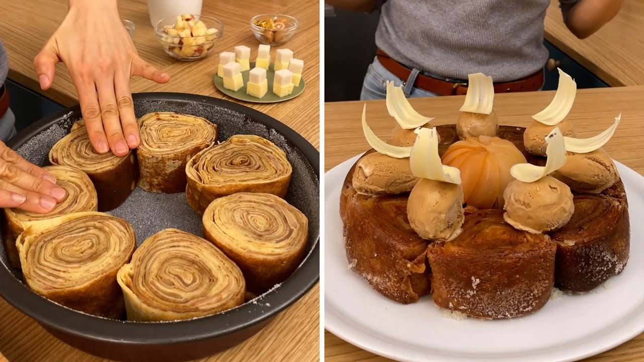 Apple & Crepe Tart Recipe Made Simple! - YouTube