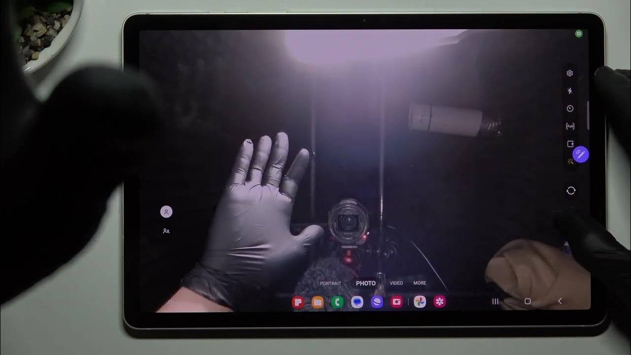How to Manage Front Camera Mirror Effect on SAMSUNG Galaxy Tab S9? - Camera Settings - YouTube