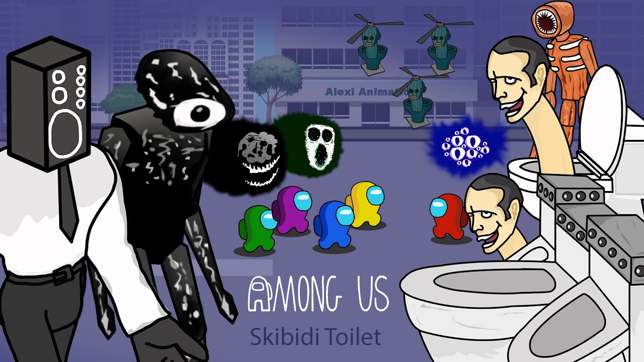 Among Us vs skibidi toilet [Among us by alexi animation] - YouTube