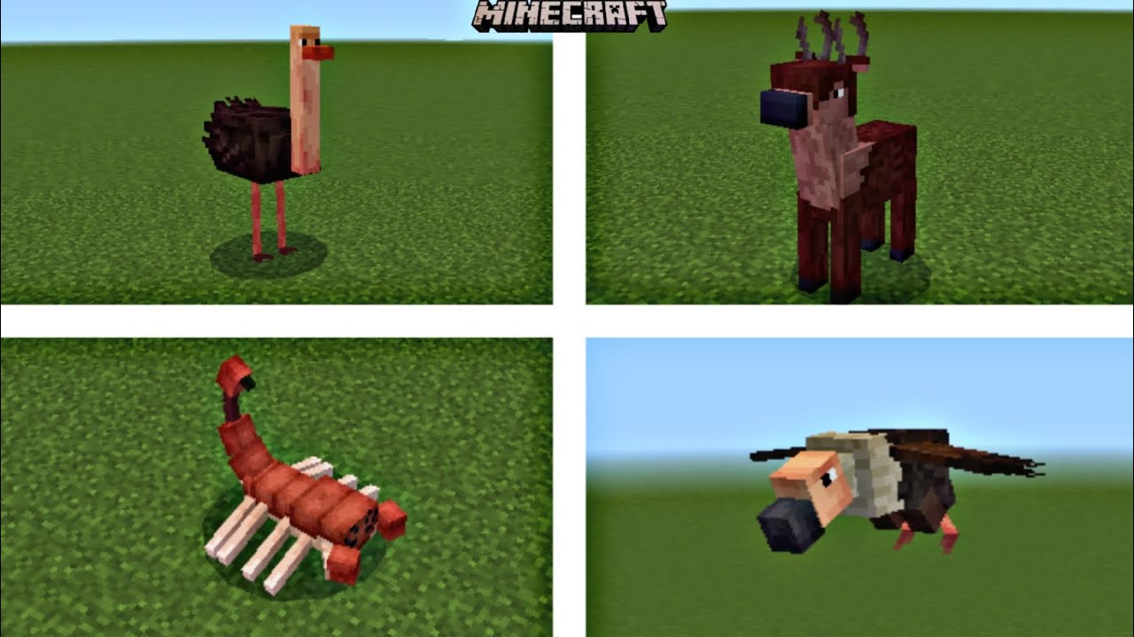 animals ADDON update in Minecraft - YouTube