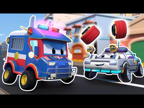 Hüte dich vor dem RAD BANDITEN, Super Polizei Auto!