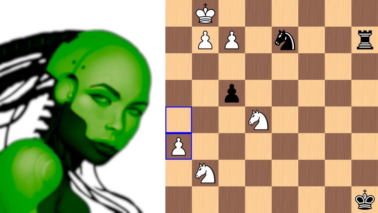 An artistic endgame by Leela Chess Zero against a Grandmaster (knight ...