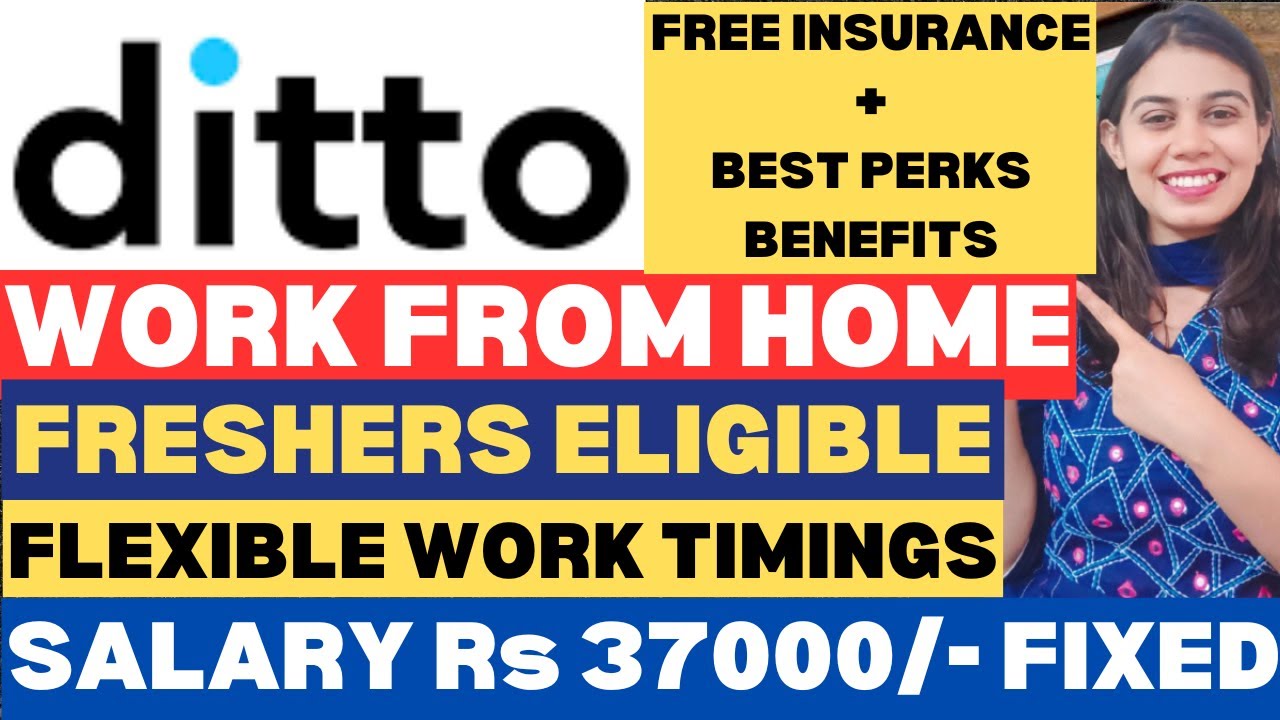 Ditto Hiring 2023 | Work From Home | Flexibile Work Time | Salary ...