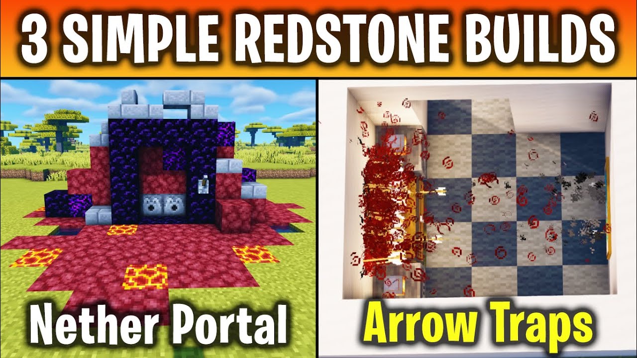 Minecraft: 3 Simple Redstone Builds! #2 - YouTube