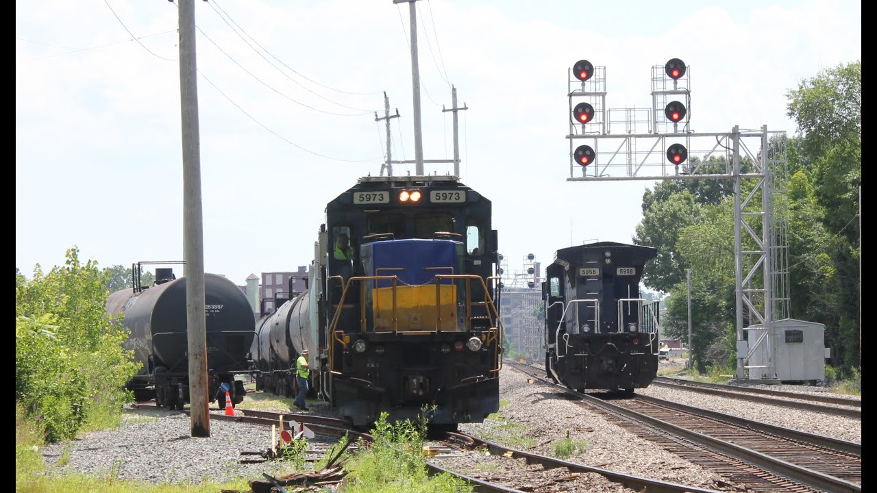 ST Lawrence Local LA-1 Switching at Broco Energy w/ MEC #5973 MEC 5958 ...