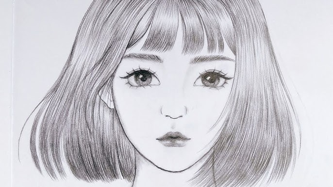 how to draw very short hair