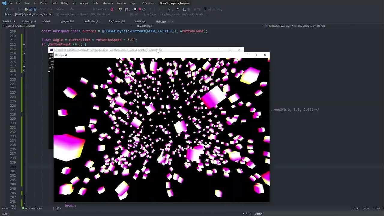 some cool stuff using OpenGL and the Xbox controller - YouTube