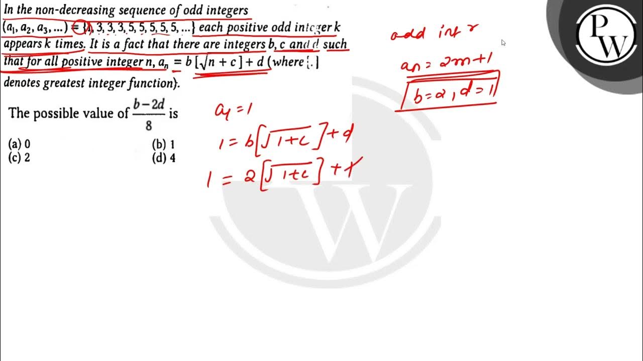 In the non-decreasing sequence of odd integers \( \left(a_{1}, a_{2}, a_{3}, \ldots\right)=\{1,3 ...