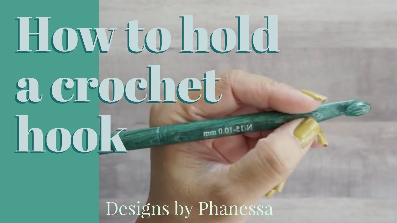 Hold Your Crochet Hook (Left Hand) Tutorial - YouTube