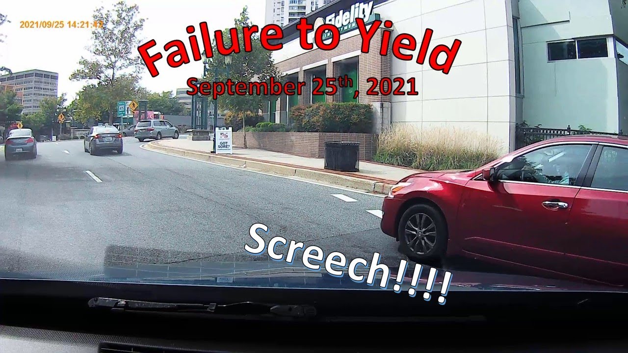 Failure to Yield; Near Crash: September 25, 2021 - YouTube