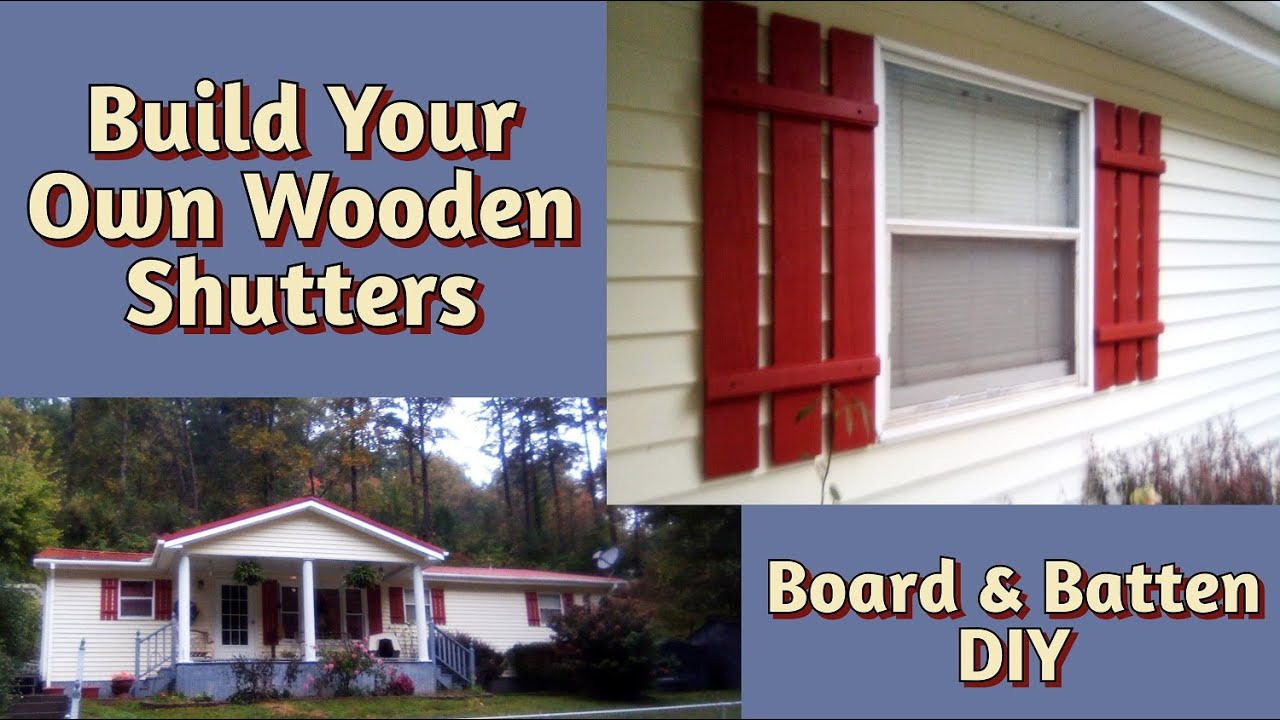 Build Shutters Cheap and EASY | DIY Board and Batten Shutters | Home ...