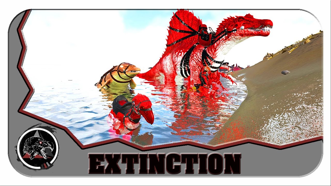 ARK: Extinction Core - ALPHA TERRORBIRD, BASILOSAURUS UND ALPHA SPINO ...