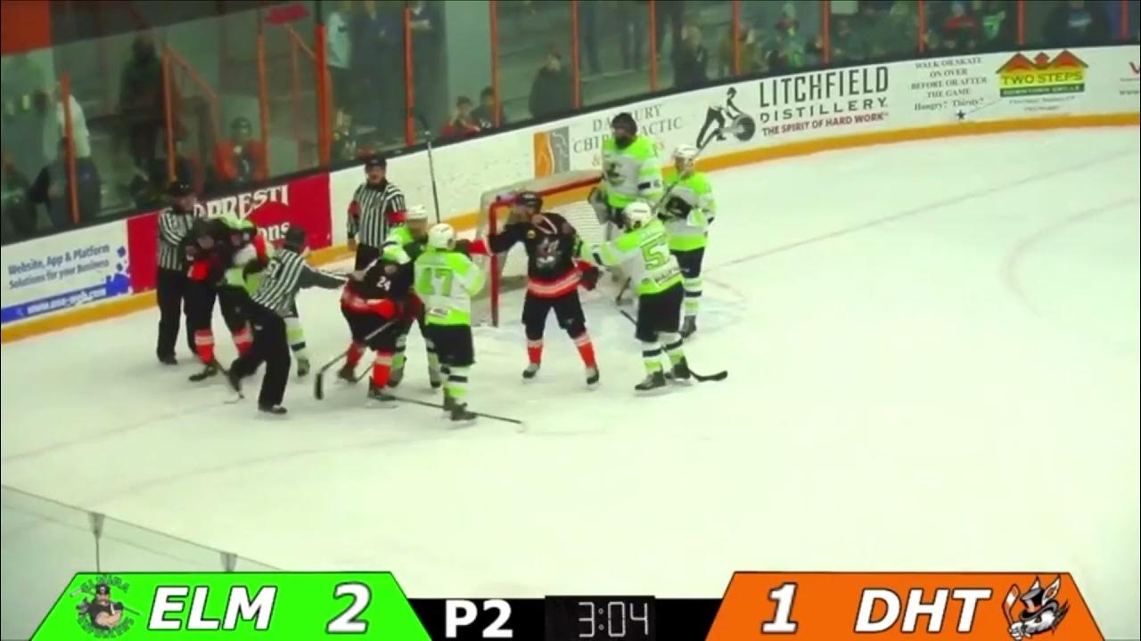 FPHL hockey fight (Danbury Hat Tricks) - YouTube