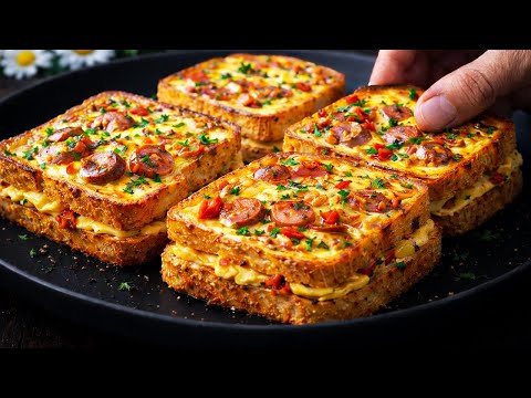 Forget about pizza! Oh my God, it's so DELICIOUS! Turned toast into PIZZA!
