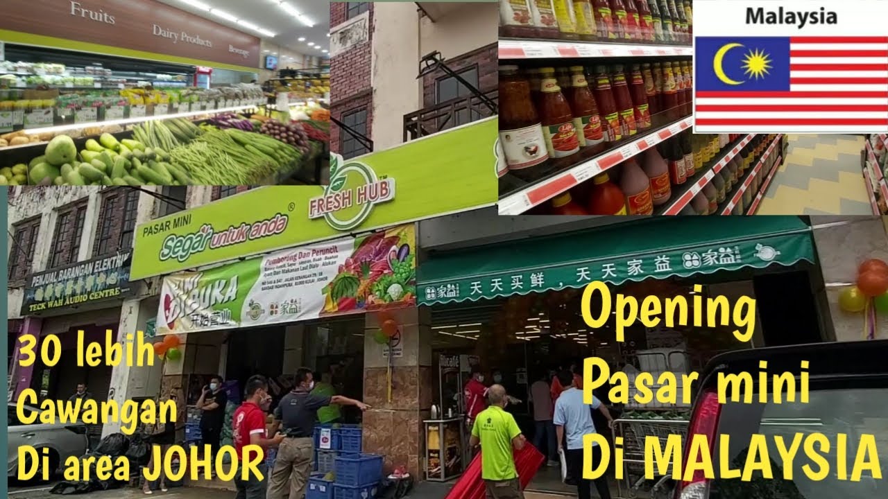 Melihat Opening Minimarket/warung sembako Di MALAYSIA lengkap banget ...
