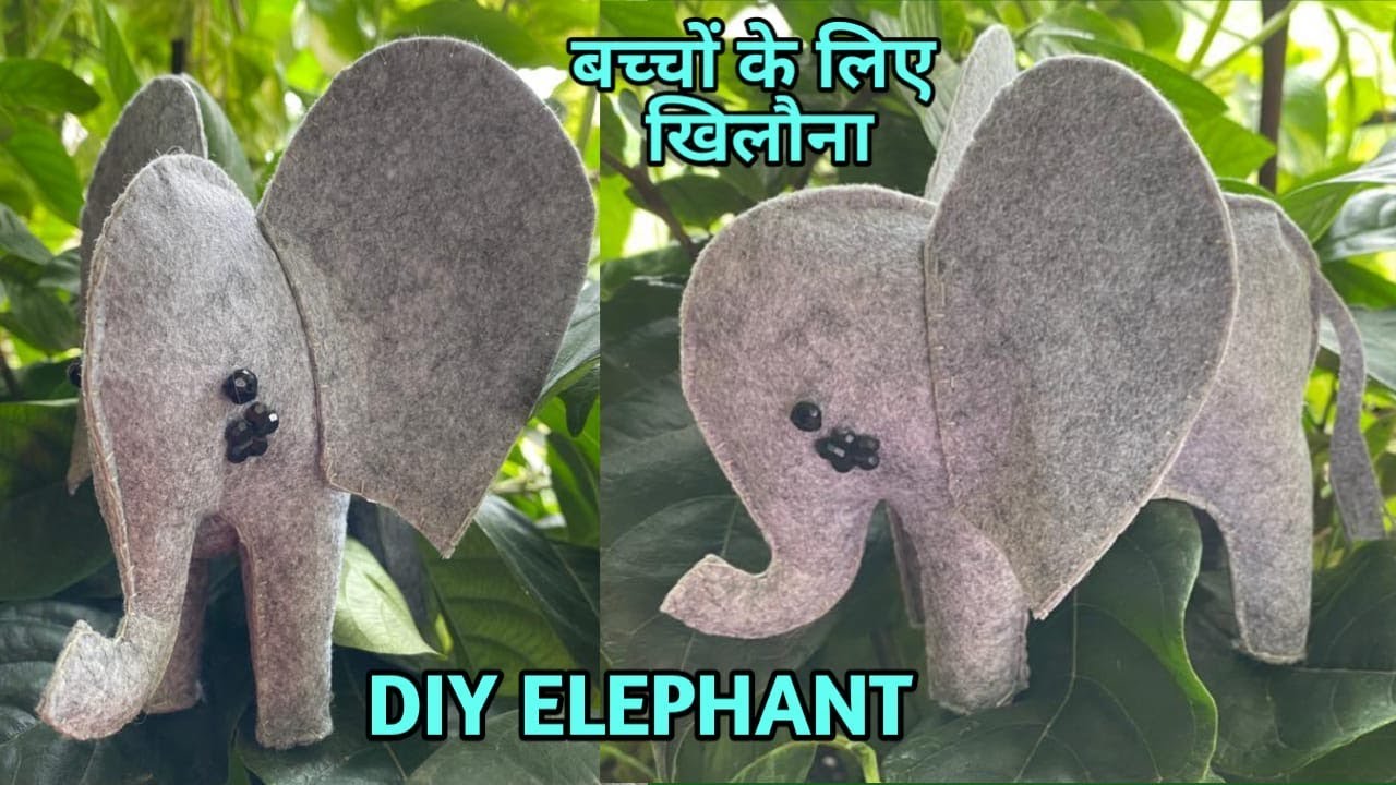 DIY Baby Elephant/How To Make Elephant At Home/Soft Toy Elephant/Felt ...