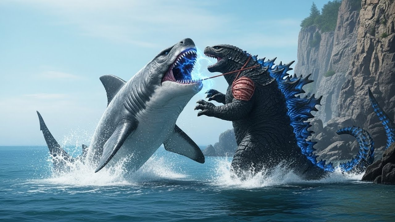 Godzilla vs Megalodon FULL FIGHT Scene (2026) 4K - Leviathan's Gambit ...