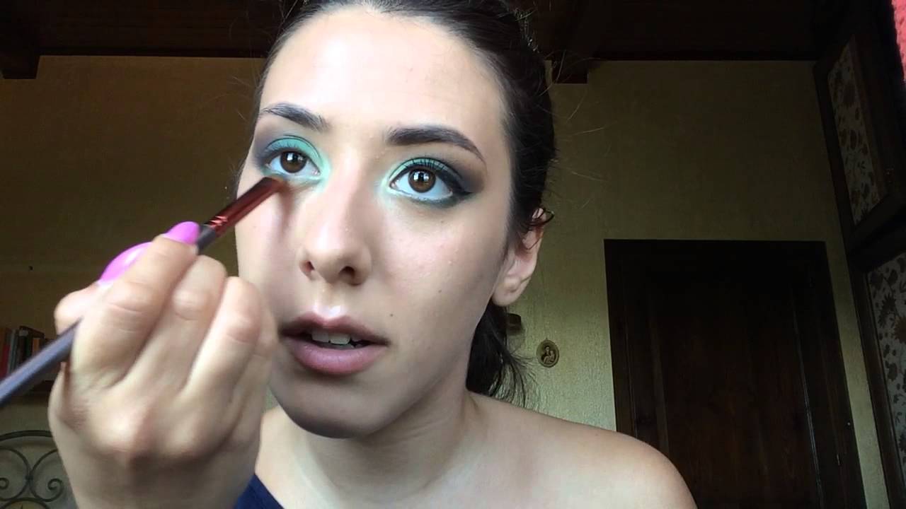 Make-up tutorial da sera, verde e viola 💚 💜 | Federica Marino make-up ...