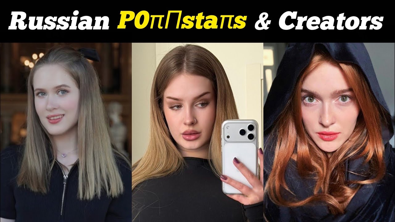 Top Ten Digital creators and Social Media Influencers From Russia ...