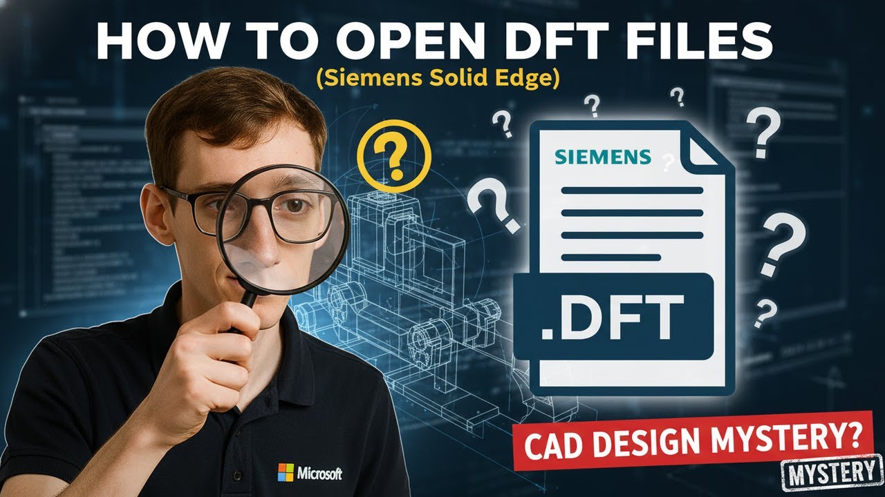 How to Open DFT Files (Siemens Solid Edge) - YouTube