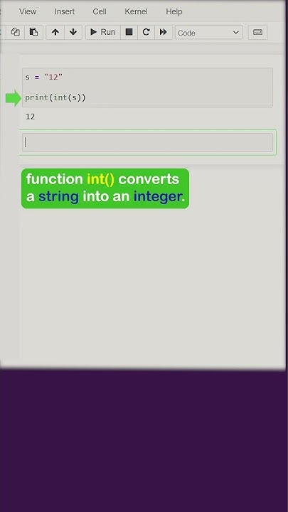 Converting a String into a Number in Python - YouTube