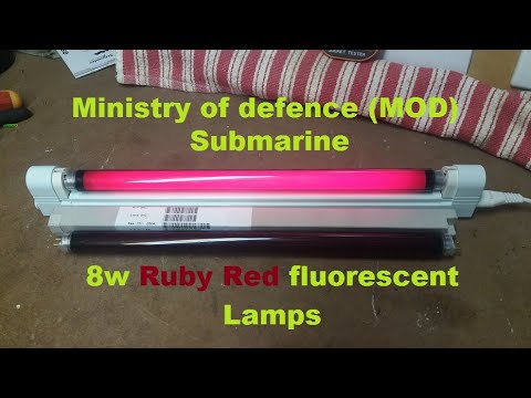 Ruby Red 8w Fluorescent Lamps (MOD) - YouTube