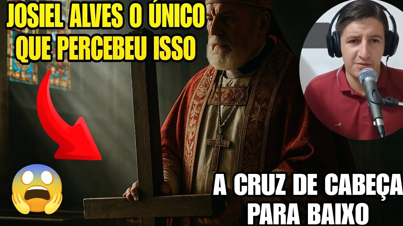 😱 JOSIEL ALVES OBSERVA CRUZ INVERTIDA no VELÓRIO do PAPA FRANCISCO ...