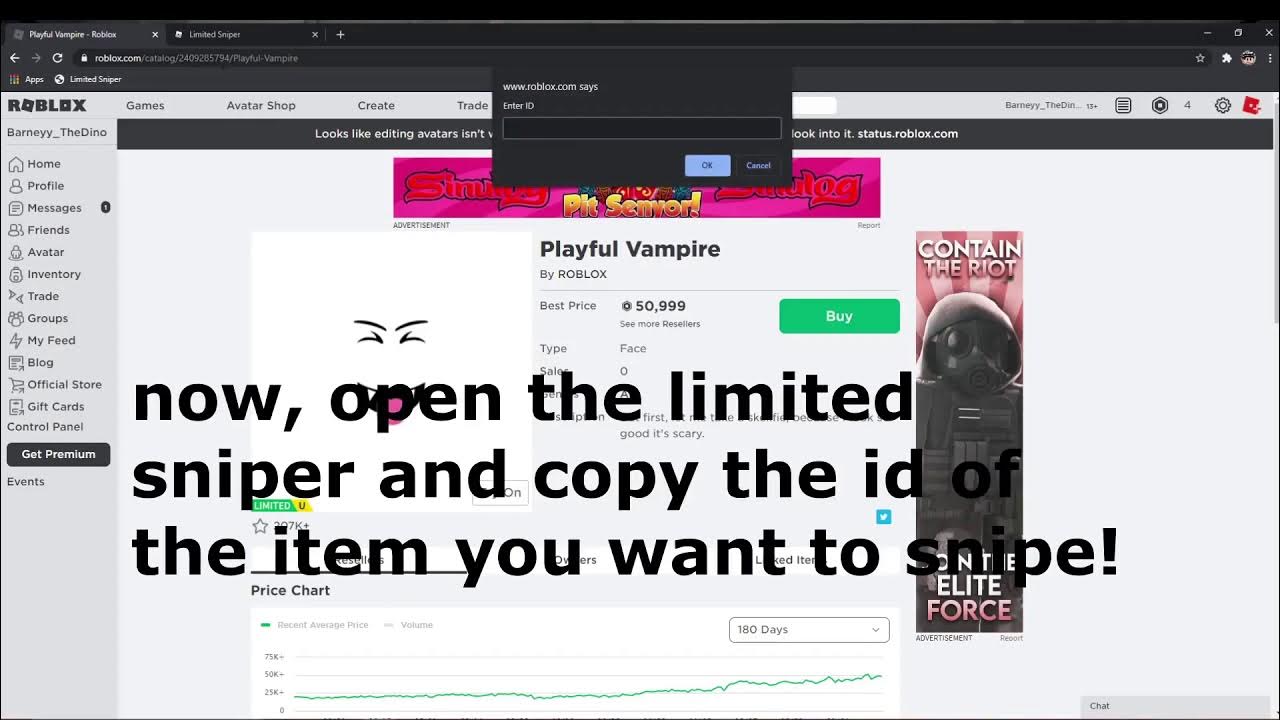 How To Snipe Limited Roblox (2021-2022) - YouTube
