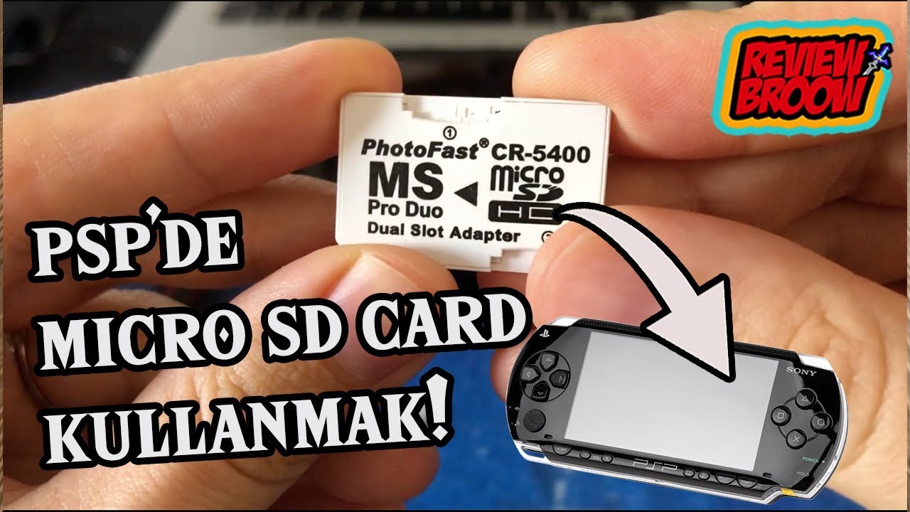 PSP'de ÇİFT MICRO SD CARD KULLANMAK!( Duo Çevirici Adaptörü!) - YouTube