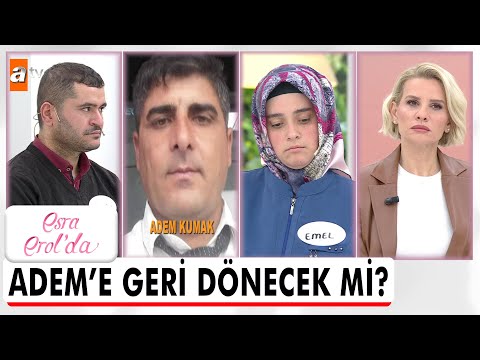 Emel'in yanına kaçtığı Adem canlı yayında!- Esra Erol'da 1 Aralık 2023