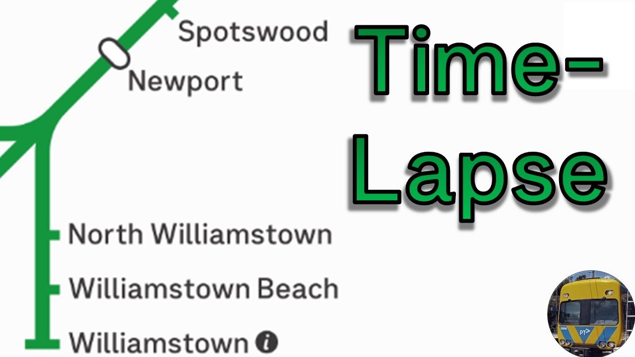 Time lapse of the Williamstown Line | 2nd of November 2024 - YouTube