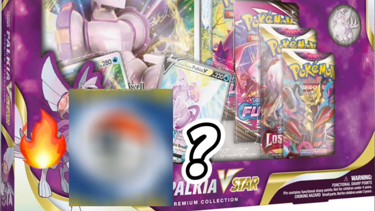 Opening up Palkia Vstar collection box - YouTube