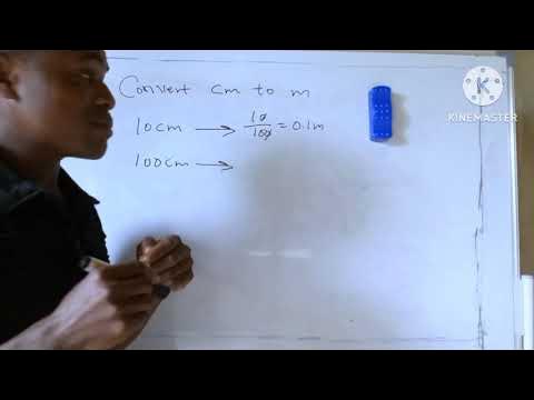 How to convert cm to m - YouTube
