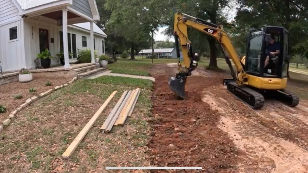 Building A Concrete Driveway! - YouTube