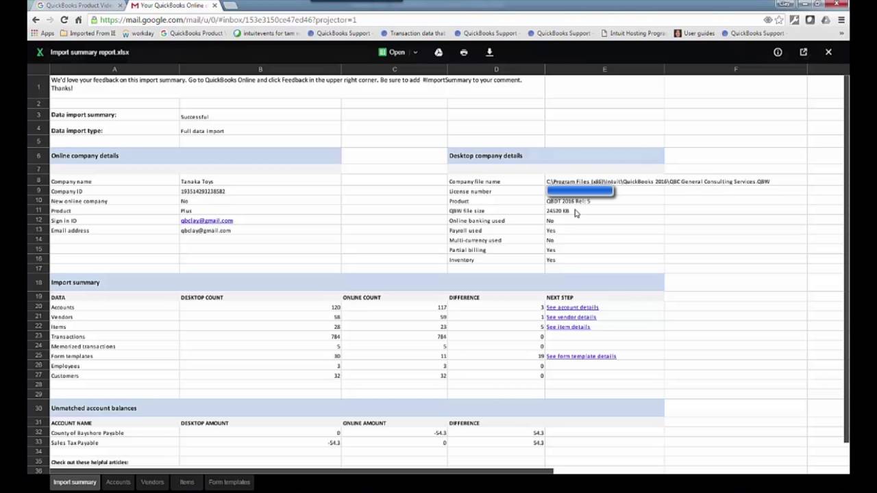 Import Summary Report for QuickBooks Online Accountant users - YouTube