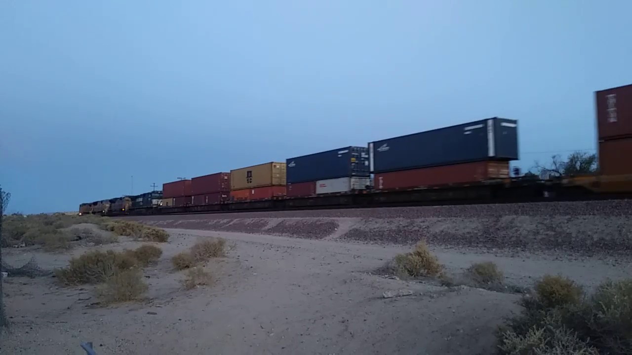 EB UP Port Stack/Domestic Intermodal Train Feat NS In Lenwood Ca! # ...
