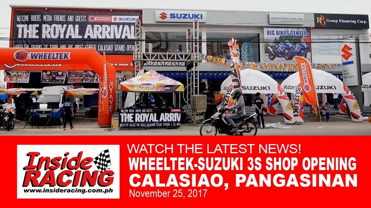 Inside RACING: Wheeltek-Suzuki Opens 3S Shop in Calasiao, Pangasinan ...