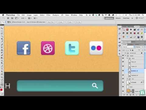 Convert a Warm, Cheerful Web Design to HTML and CSS - Slice the PSD - YouTube