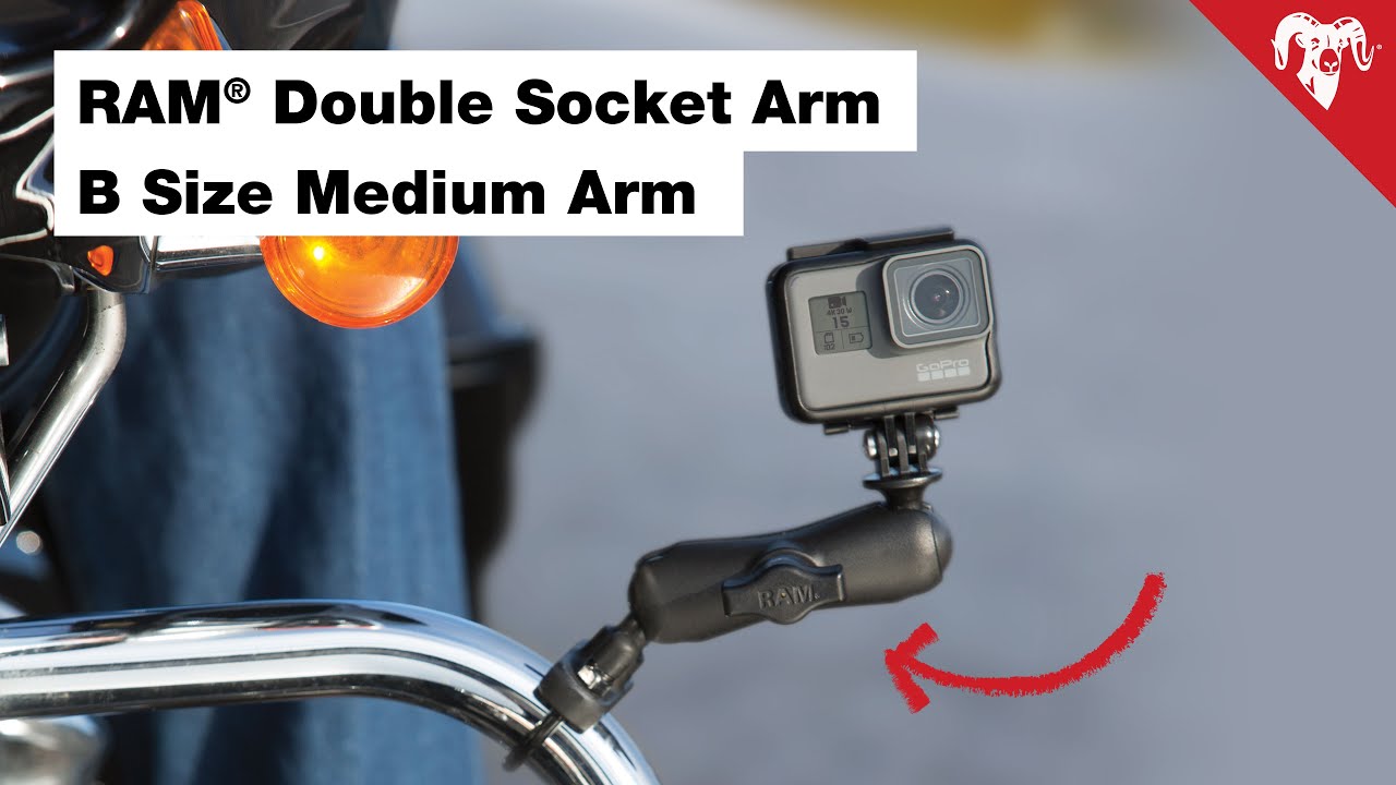 RAM® B Size Medium Double Socket Arm - YouTube