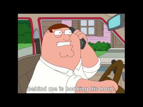 Family Guy- Road Trip, Peter and Quagmire car fight, but backwards ...